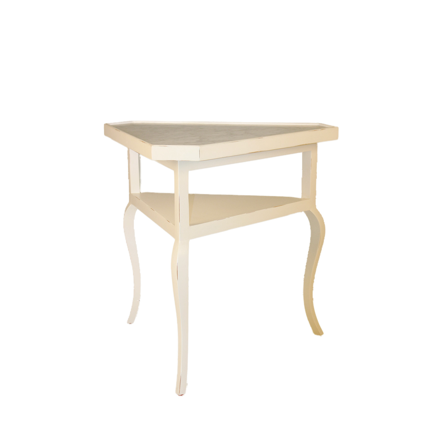 French Corner Table W/ Wood Top - Minton-Spidell